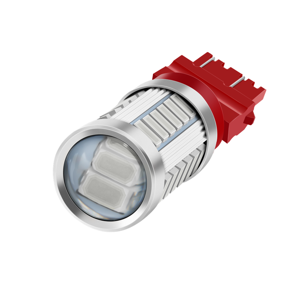 AUXBEAM 3157 4057 Red LED Rear Turn Signal Light Bulbs for Ford Escape ...