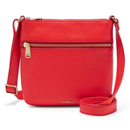 New Fossil Women's Mini Piper Leather Crossbody Bag Tomato Color | eBay