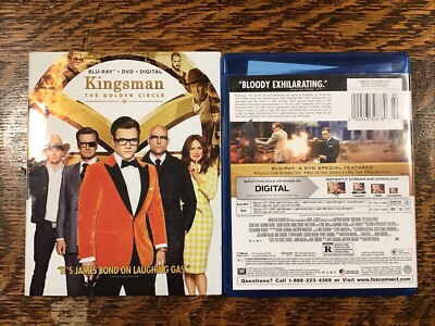 Kingsman: The Golden Circle (Blu-ray & DVD, 2017, W/Slip Cover ...