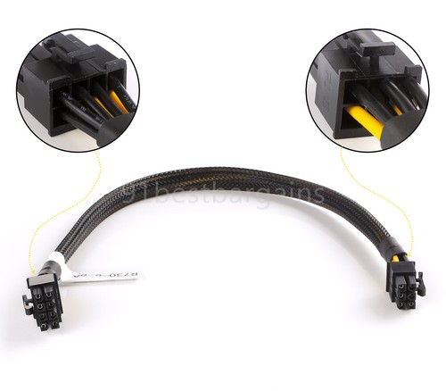 GPU Power Adapter Cable 8pin to 6pin For Dell R730 and NVIDIA Quadro ...
