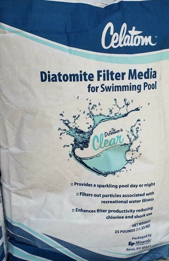 Swimming Pool Diatomaceous Earth DE Powder Diatomite Filter Media 25 ...