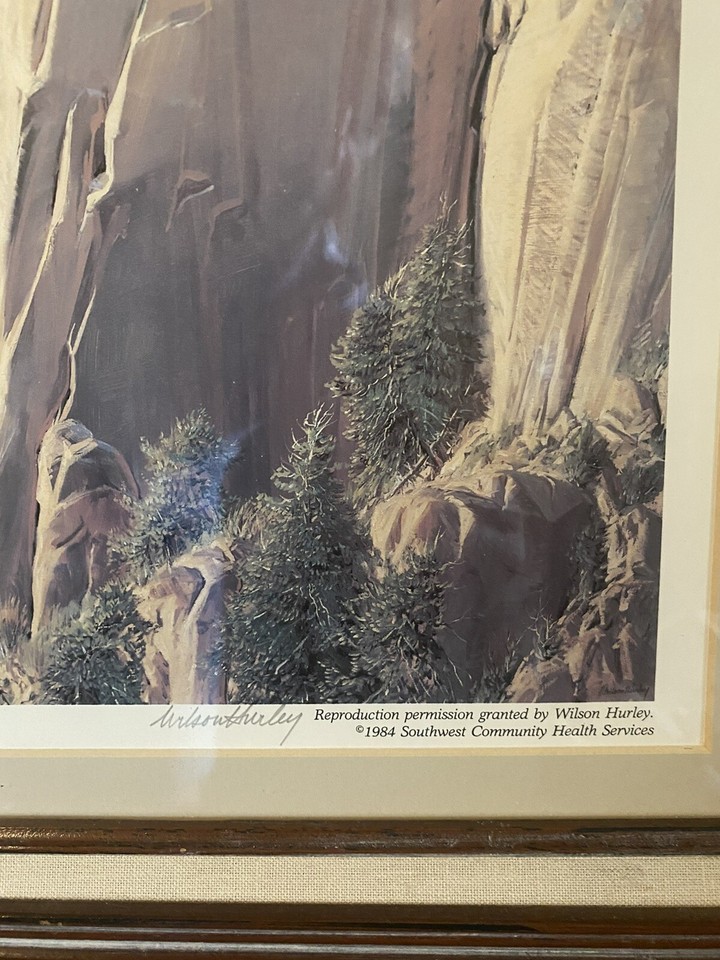 RARE SIGNED WILSON HURLEY PRINT "HIGH ON THE SANDIAS" NEW MEXICO ...