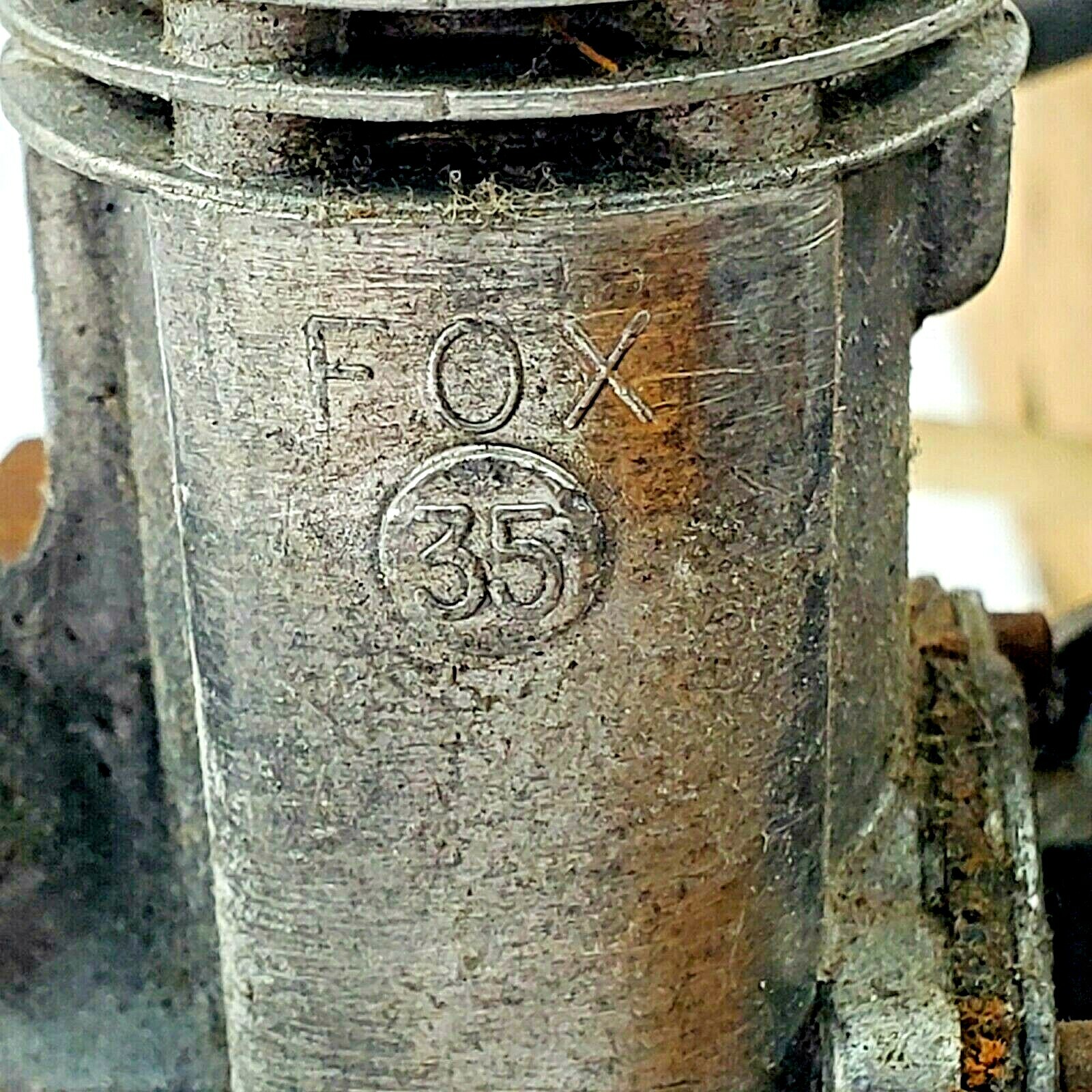 Vintage 1954 Fox 35 Model Aircraft Engine on Break-In Board From Gramps ...