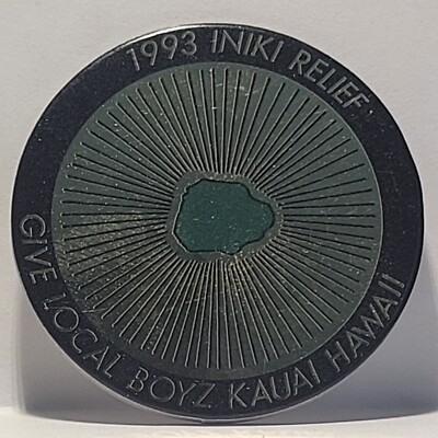 Vintage Pog * Poko Exchange Hawaii * 1993 Iniki Relief * Bin47 | eBay