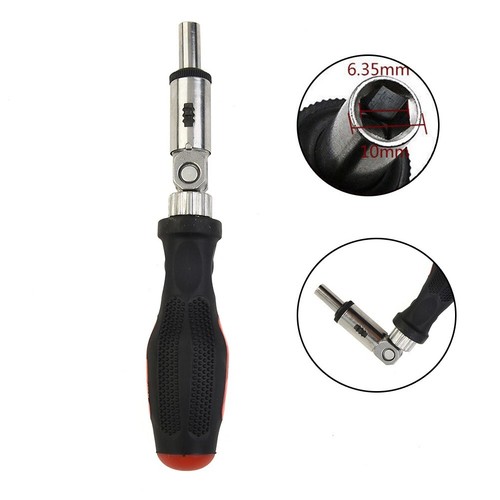 Enhanced 180Degree Rotating Ratchet Screwdriver with Quick Disassembly ...