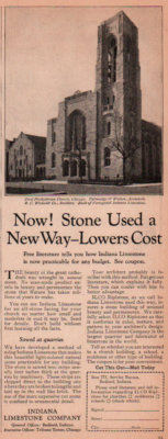 1930 AD INDIANA LIMESTONE FIRST PRESBYTERIAN CHICAGO PHOTO | eBay