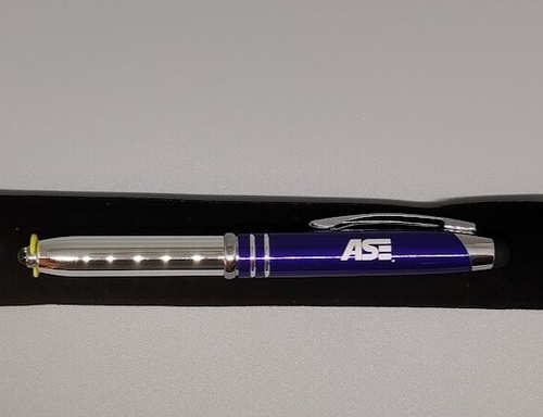 ASE Certified Master Auto Technician Patch, w/ ASE Stylus Pen with LED ...