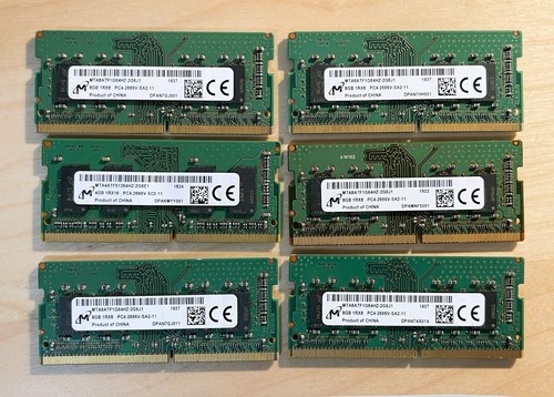 26 Mixed Brand DDR4 & DDR5 RAM Modules - Micron, Kingston, Samsung, etc ...