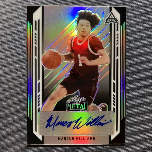 MARCUS WILLIAMS RC SSP 01/15 Leaf Metal 2021 Basketball Card #BA-MW1 ...