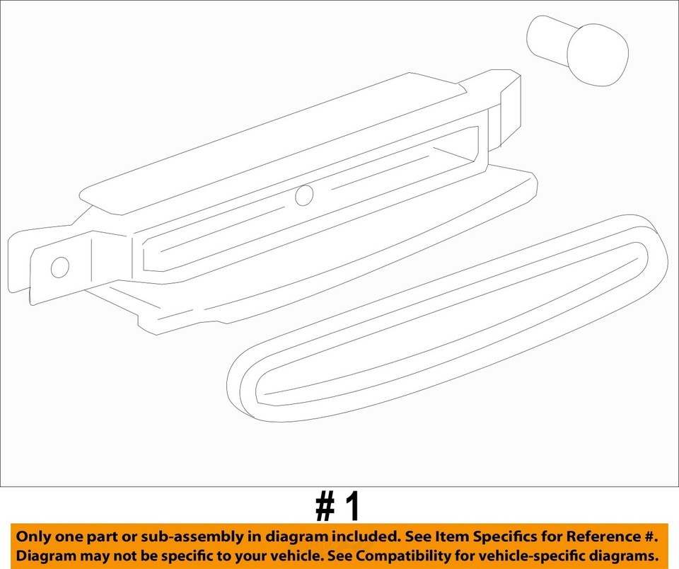 GM OEM 05-10 G6 Rear Lamps High Mounted Stop Lamp-High Mount Lamp ...