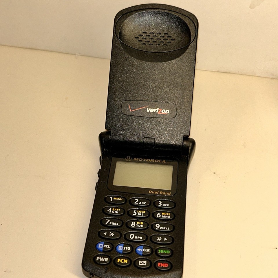 Motorola StarTAC ST7868W Dual Band Black Flip Phone FREE SHIPPING | eBay