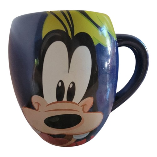 Disney 'GOOFY GARWSH!' Navy Blue 20oz. Coffee Mug Authentic Theme Park ...