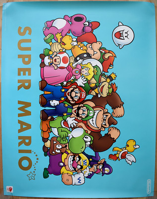 Super Mario Family 22" x 28" Club Nintendo Promotional Poster | eBay UK