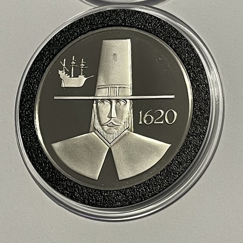 Massachusetts State Proof 33 Grams Sterling 92.5% Silver Coin Round ...
