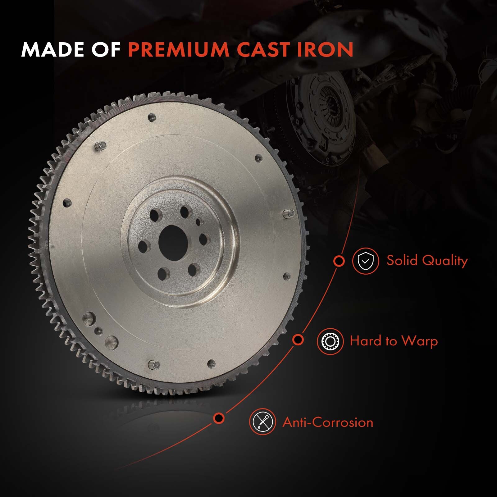 Manual Transmission Clutch Kit with Flywheel for Kia Rio 2001-2005 L4 1 ...