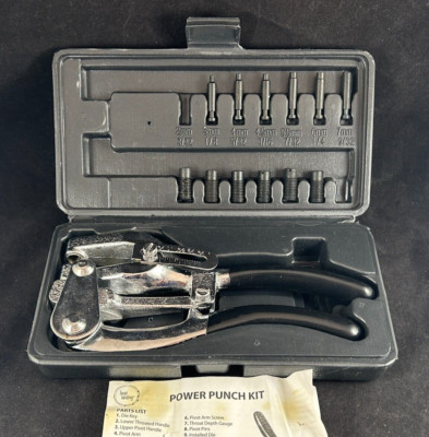 MICHAELS BEAD LANDING POWER PUNCH KIT 220148 IN PLASTIC CASE - NEARLY ...