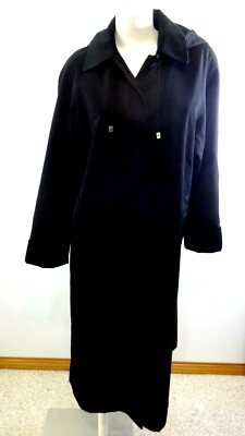 FS LIMITED WOMENS BLACK HOODED TRENCH COAT NO LINER SIZE M | eBay