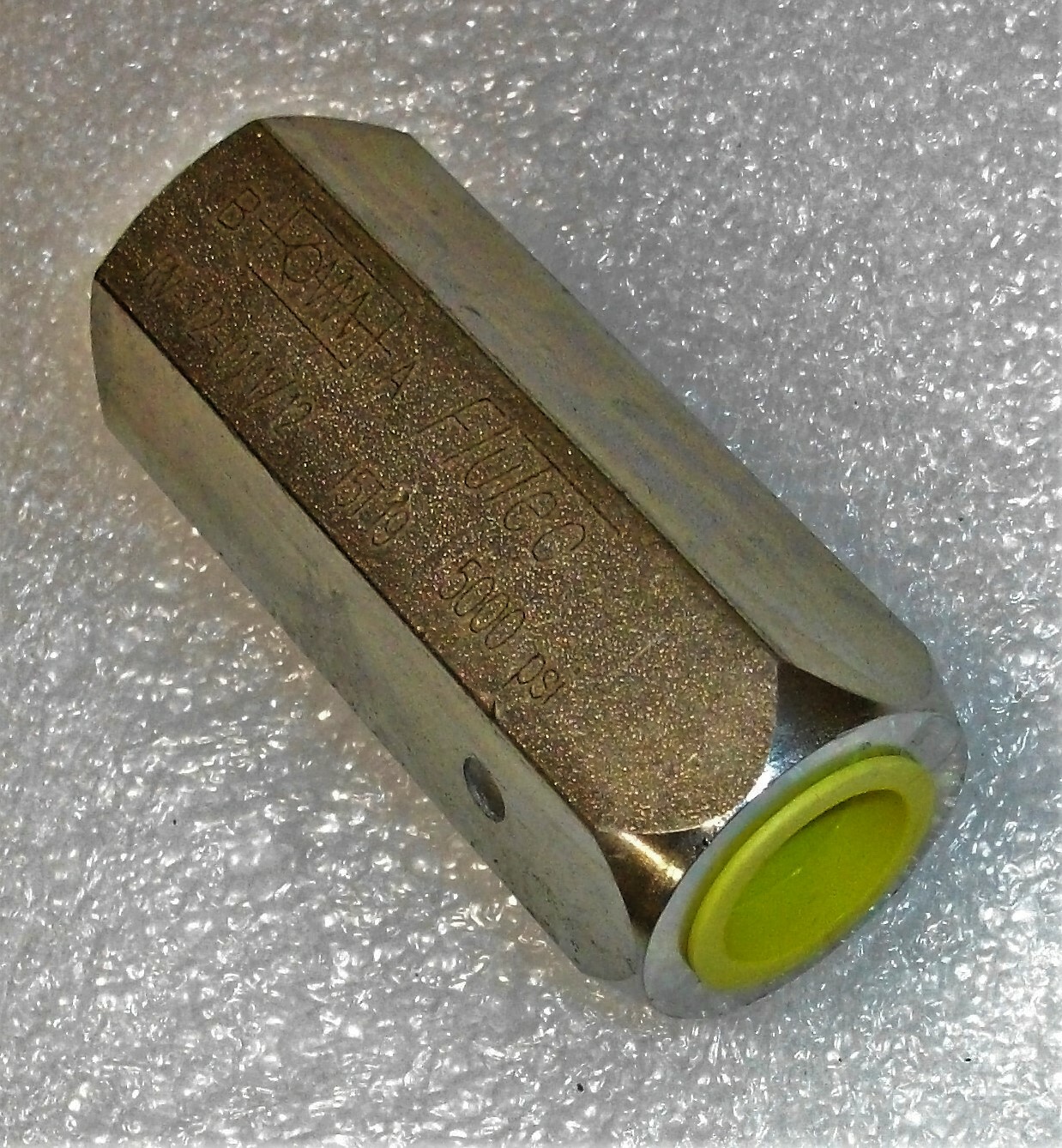 HYDAC FLUTEC CHECK VALVE RV-12-01112 15T19 5000 PSI BRIGHT PLATED | eBay