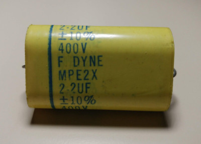 (1) Southern Electronics F-Dyne MPE2X 2.2 uf 10% 400v Film Metallized ...