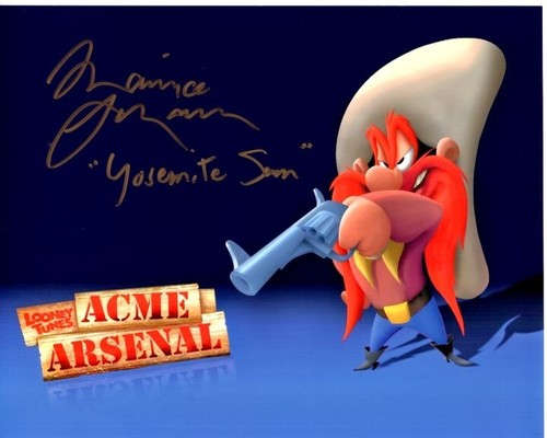MAURICE LAMARCHE Signed 8x10 LOONEY TUNES YOSEMITE SAM Photo w ...
