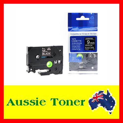 1x Laminated Label Tape For Brother TZe325 TZ325 PTouch White on Black ...