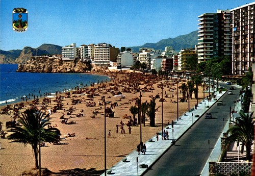 Levant Beach, Benidorm : Vintage Postcard | eBay UK