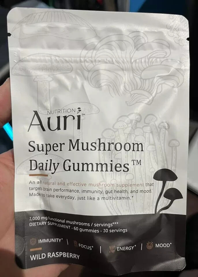 Auri Super Mushroom All-in-One Daily Supplement Gummy- 60 Pieces for sale online | eBay