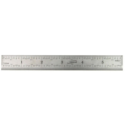 iGaging 6 Inch Ruler 1/32" 1/64" Machinist Stainless Steel Scale 34-006 ...