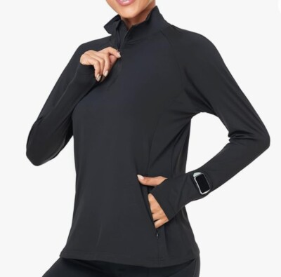 Cunyi Women's 50+ Protection Thumb Holes Long Sleeve Active Workout Quick Dry | eBay
