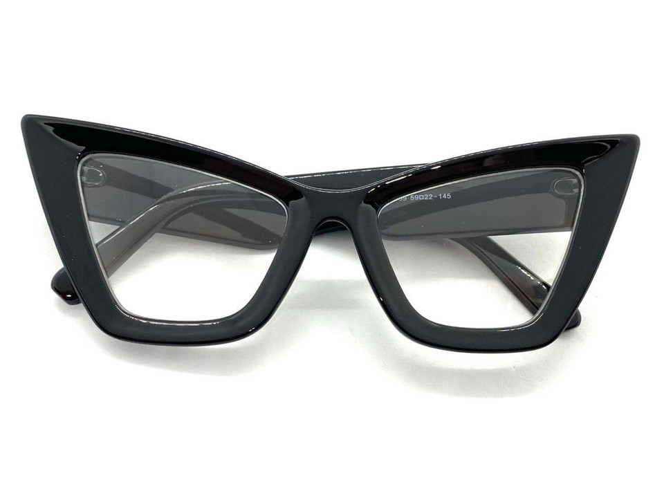 Oversized Exaggerated Retro Cat Eye Clear Lens EYE GLASSES Big Thick ...
