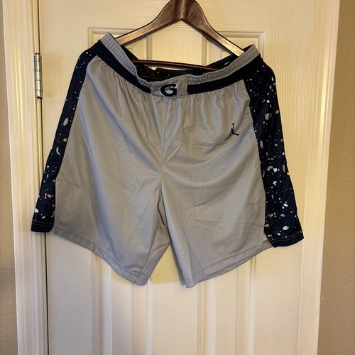 Georgetown Hoyas Basketball Shorts Team Issued Men Large Gray Jordan ...