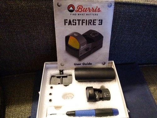 Burris FastFire III Red-Dot Reflex Sight 3 MOA Dot W/ Picatinny Mount ...