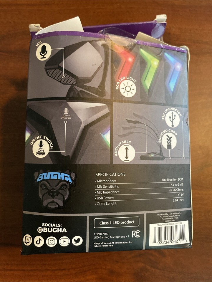 World Cup Bugha Exclusive LED gaming Microphone For PC NEW 2020 | eBay