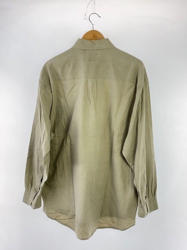 GAP 90s Long Sleeve Shirt XL Cotton BEG Big Tag OLD GAP Button Down V Pocket | eBay