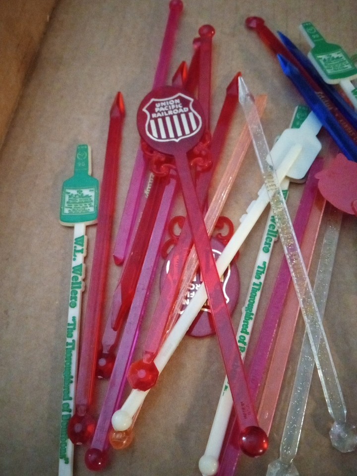 Vintage 36 SWIZZLE STICKS Cocktail Mixed Drink Stirrer Sticks | eBay