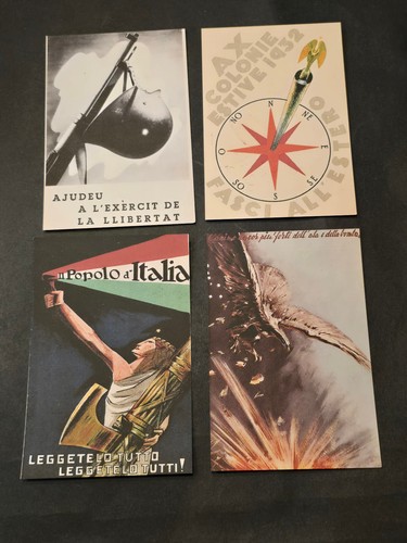 ITALIAN PROPAGANDA Postcard lot x 4 AXIS WW2 WWII Italy Postal Cards | eBay