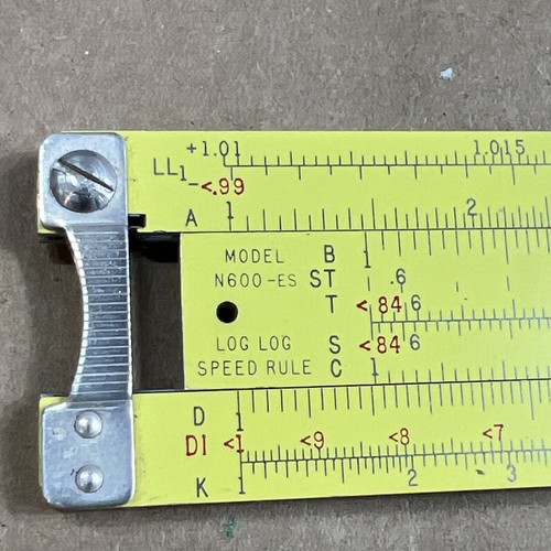 Vintage Pickett Model N600-ES Synchro-Scale 6" Slide Rule W/Leather ...