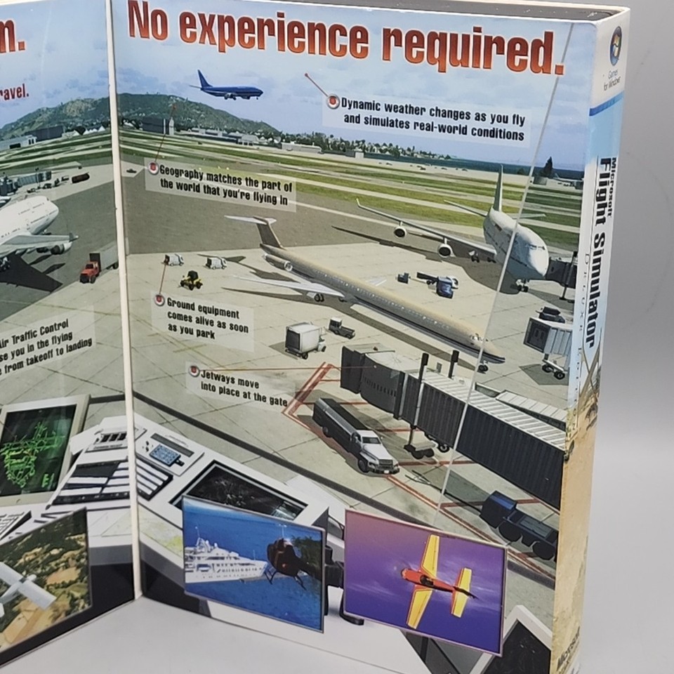Flight Simulator Deluxe Edition PC Game for Windows DVD Complete Manual ...