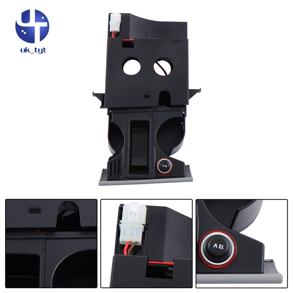 FOR VW T5 TRANSPORTER 03-13 ASHTRAY CUP COIN HOLDER DUAL DRINK RHD ...