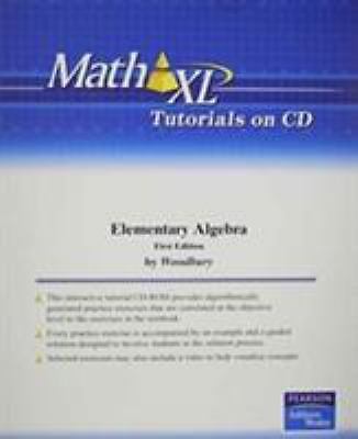 MathXL Tutorials on CD for Elementary Algebra by George Woodbury (2008, CD-ROM) for sale online ...
