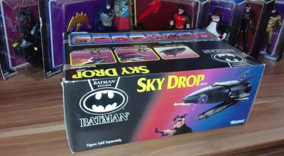 💥🦇💥 1992 Batman Returns Kenner Vintage Sky Drop Airship Vehicle MISB ...