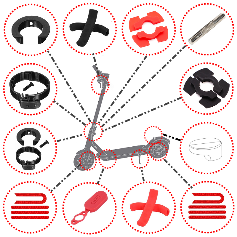 Xiaomi M365 Scooter Axis Cover Reflective Sticker Stickers, Pro | eBay