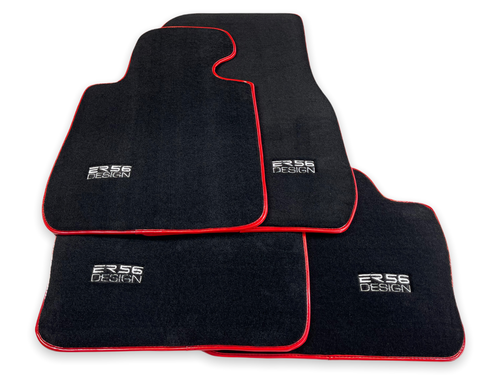 Floor Mats For BMW With ER56 Design Emblem Red LHD TAILORED 1990-2022 ...