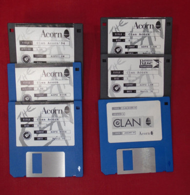Paquet De 6 Clan Acorn Disques pour Acorn Risc OS Par Risc Technoiogies ...