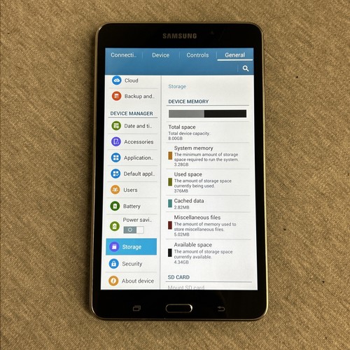 Samsung Galaxy Tab 4 SM-T230NU 8GB Wi-Fi 7in - Black 887276042268| eBay
