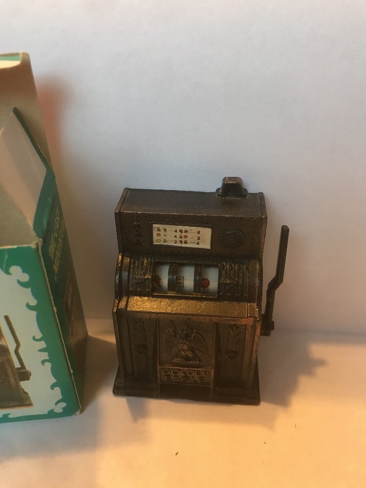 VINTAGE DIE-CAST METAL PENCIL SHARPENER MINIATURE SLOT MACHINE #9615 ...