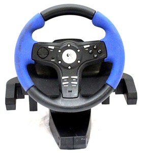 Logitech Driving Force EX Racing Steering Wheel for PlayStation2/ PS2 ...