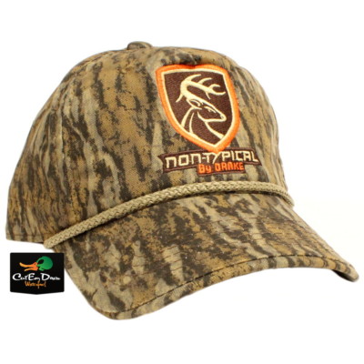 NEW DRAKE WATERFOWL NON TYPICAL FIVE PANEL BALL CAP HAT BOTTOMLAND CAMO ...