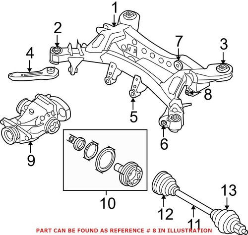 Genuine OEM Suspension Crossmember Insulator For BMW 33326770829 | eBay