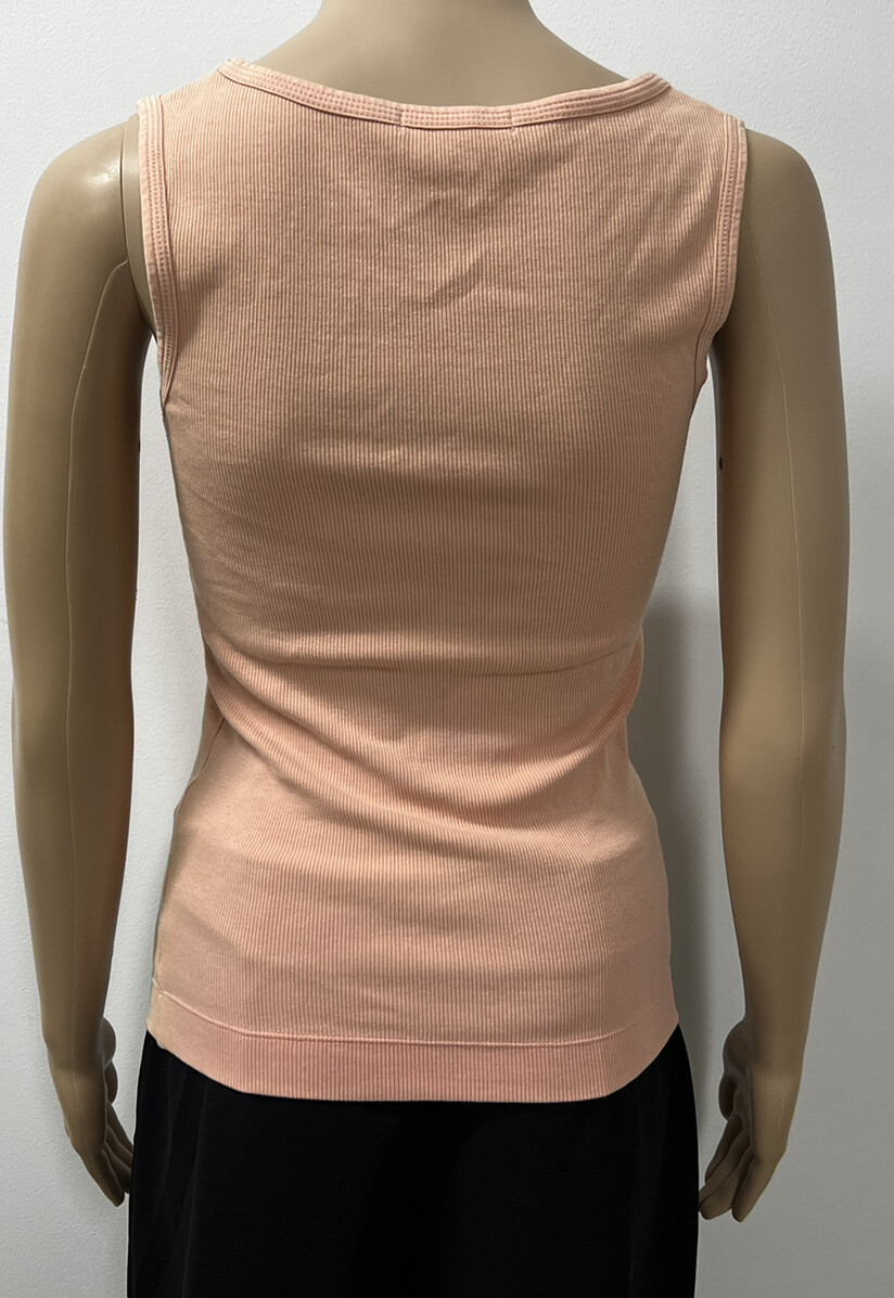 SUSSAN Womens Vintage Basic Ribbed Tank Singlet Top Peach Size XSmall ...